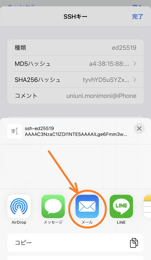【iPhone】iOS 標準アプリでSSHキー（暗号鍵）を使って SSH 接続する。 – .zapping